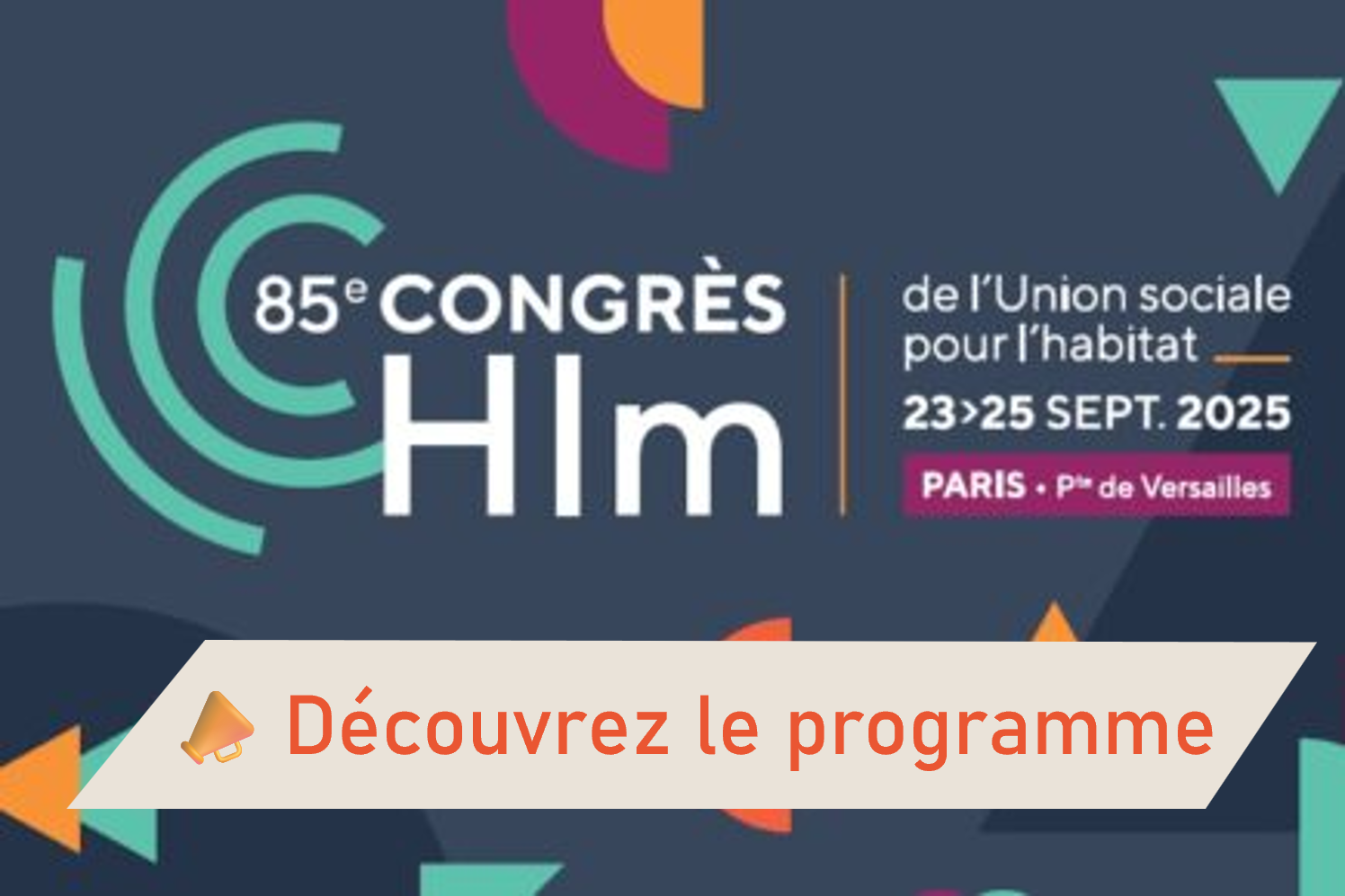 Découvrez notre programme du Congrès HLM ! - ERESE (GROUPE HTC)